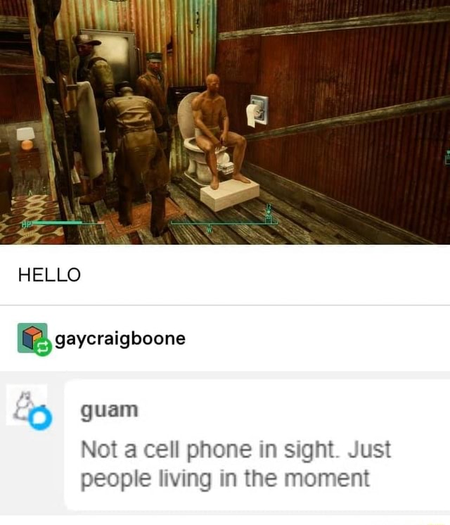 "o Not a cell phone In Sight qust people IIVIng In the moment - iFunny