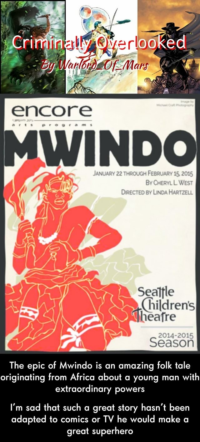 The epic of Mwindo is an amazing folk tale originating from Africa ...