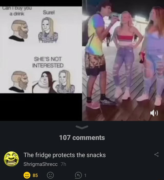 107 comments The fridge protects the snacks 85 ShrigmaShrecc - iFunny