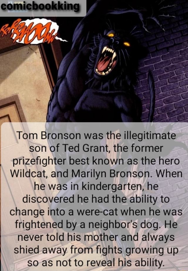 Comicbookking Tom Bronson was the illegitimate son of Ted Grant, the ...