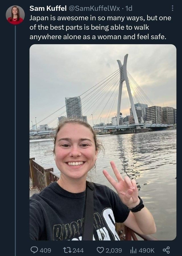 Sam Kuffel Japan is awesome in so many ways, but one of the best parts ...