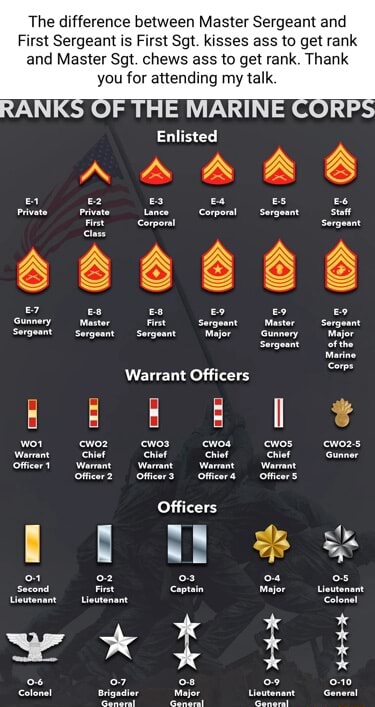 The difference between Master Sergeant and First Sergeant is First Sgt ...