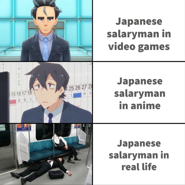 Japanese salaryman in video games Japanese salaryman in anime Japanese ...