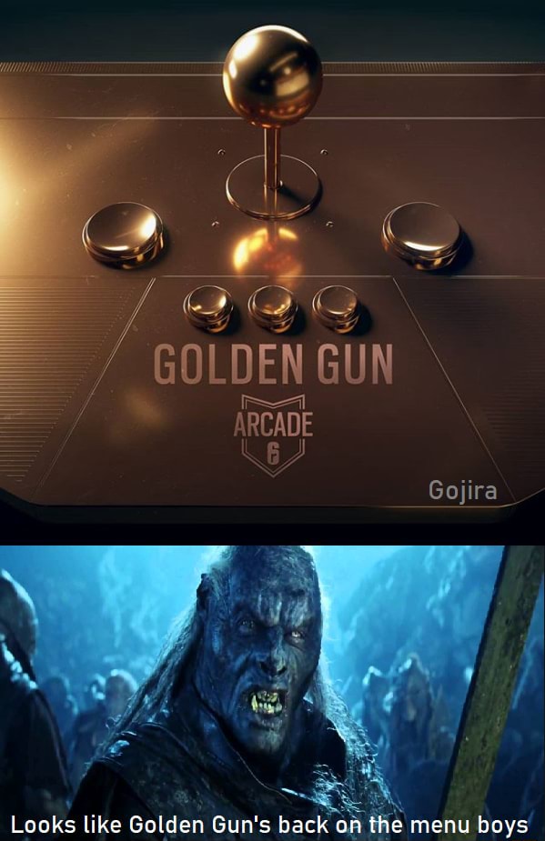 GOLDEN GUN ARCADE Gojira - iFunny