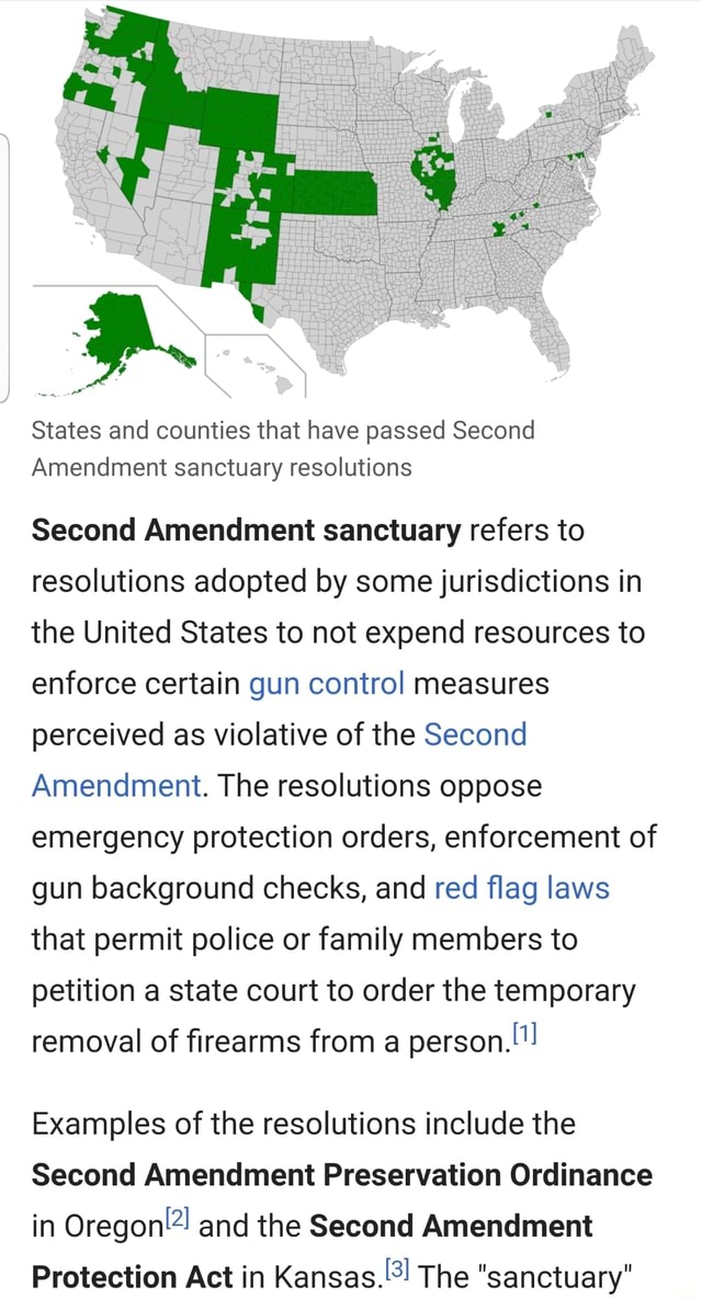 States and counties that have passed Second Amendment sanctuary ...