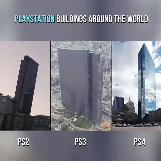 PLAYSTATION BUILDINGS AROUND THE WQS - )