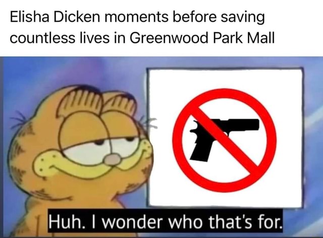 Elisha Dicken moments before saving countless lives in Greenwood Park ...