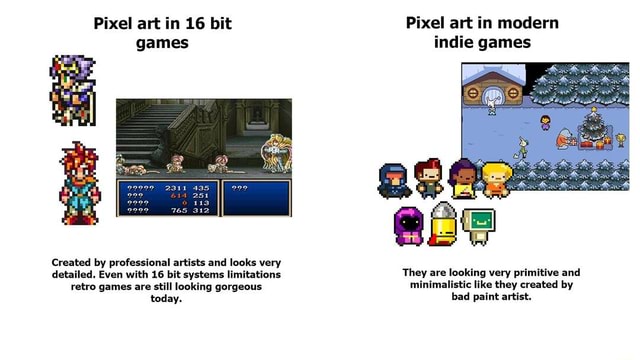 Pixel art in 16 bit Pixel art in modern games indie games 2311 ABS 14 ...