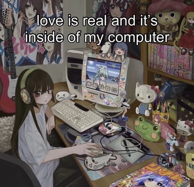 Love Is real and its insiae of my computer - iFunny