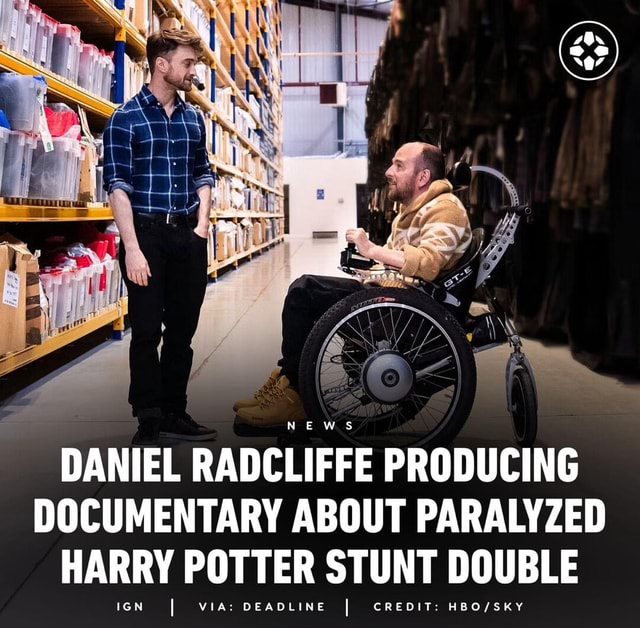NEWS DANIEL RADCLIFFE PRODUCING DOCUMENTARY ABOUT PARALYZED HARRY ...