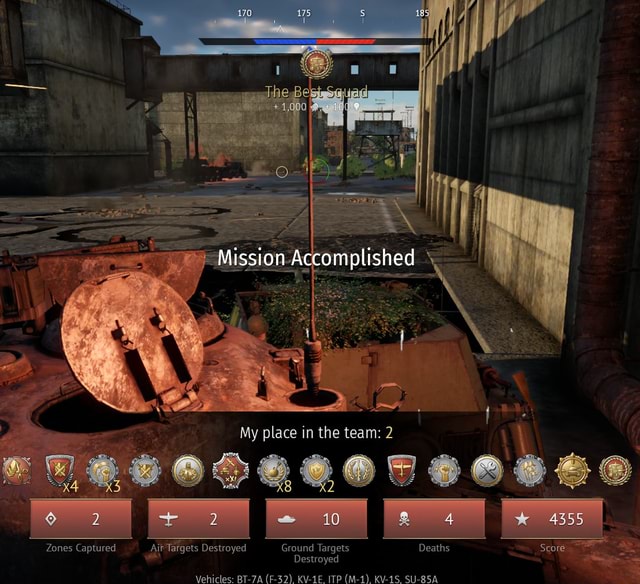 Mission Accomplished My place in the team: 2 Zones Captured Air Targets ...