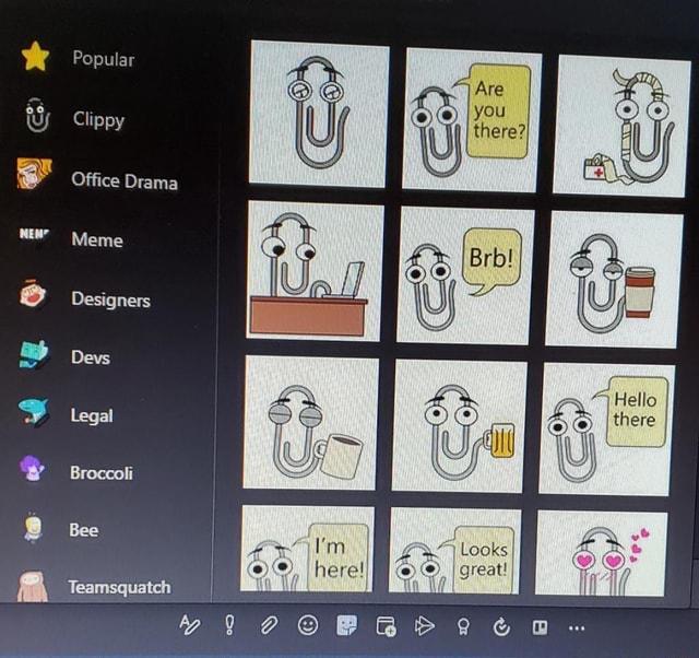 Popular Clippy Office Drama Meme Designers Devs Ara Legal Broccoli Bee ...