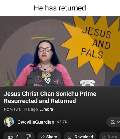 Le has ret JESus Jesus Christ Chan Sonichu Prime Resurrected and ...