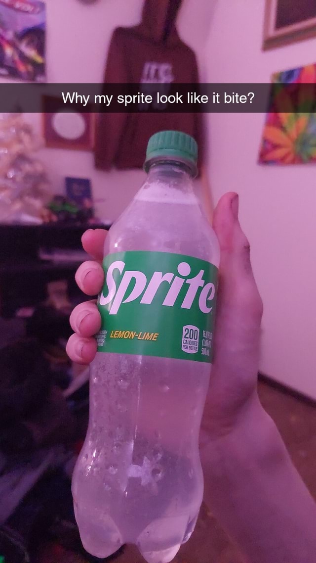 Why my sprite look like it bite? LEMON- - iFunny