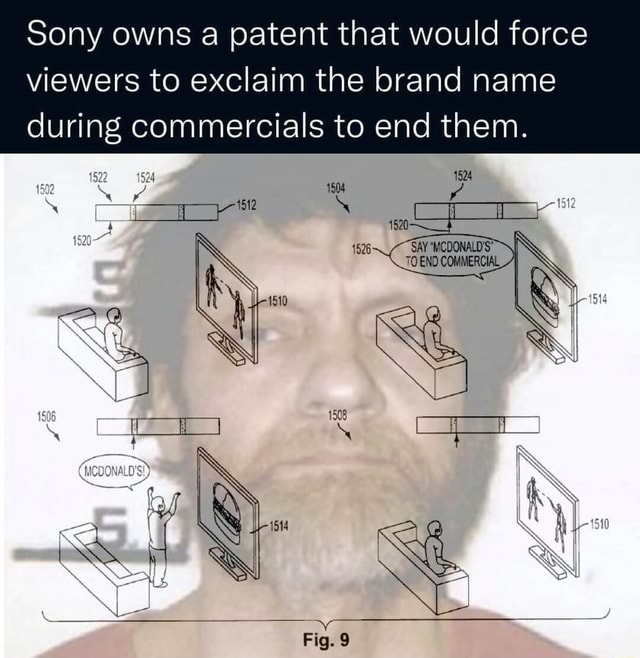 Sony owns a patent that would force viewers to exclaim the brand name ...