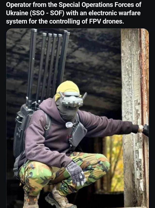 Operator from the Special Operations Forces of Ukraine (SSO - SOF) with ...