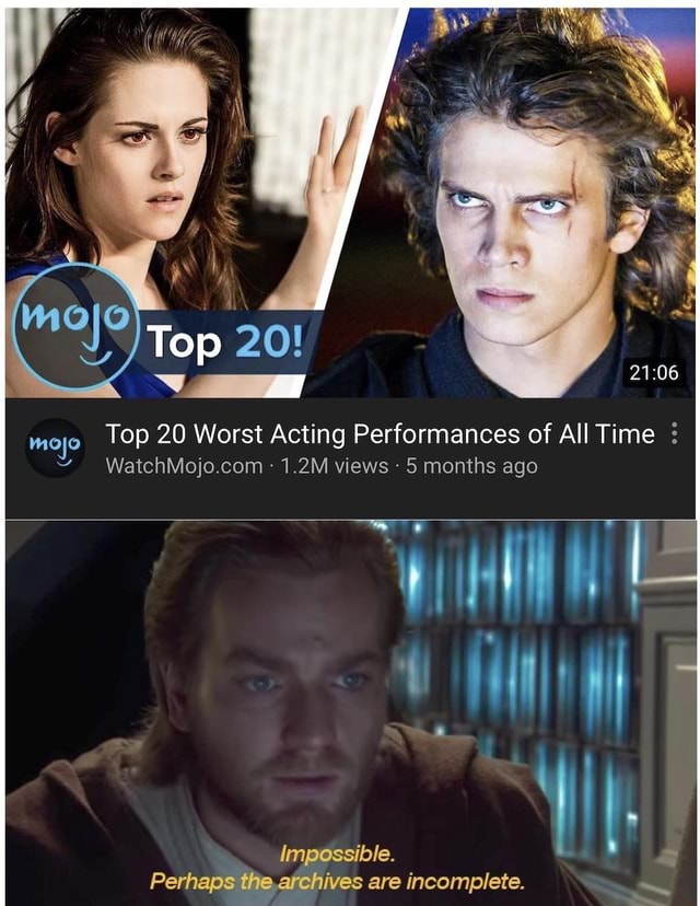 Mojo Top 20 Worst Acting Performances of All Time 2. WatchMojo.com 5 ...