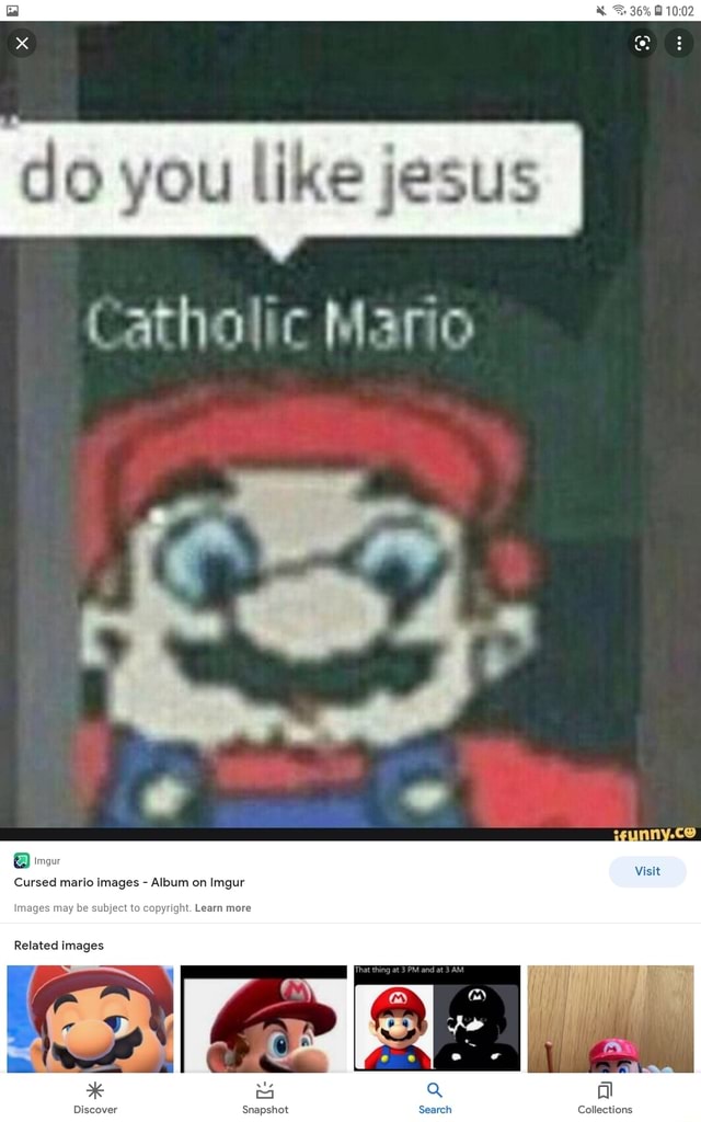 Do you like jesus Marie Cursed mario images - Album Imgur Images may &e ...