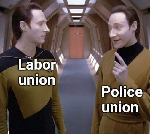 Political meme dump, with some good and bad! - union Police union - iFunny