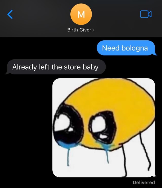 Birth Giver Already left the store baby Need bologna Delivered - iFunny