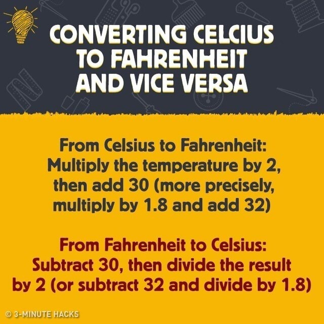 How to convert Celcius to Fahrenheit and vice versa: #brightside # ...