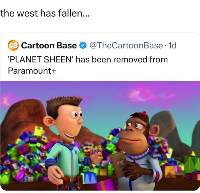 The west has fallen... (CB) Cartoon Base @ @TheCartoonBase: "PLANET ...