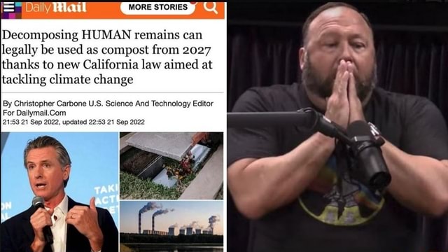 MORE STORIES Daily Decomposing HUMAN remains can legally be used as ...