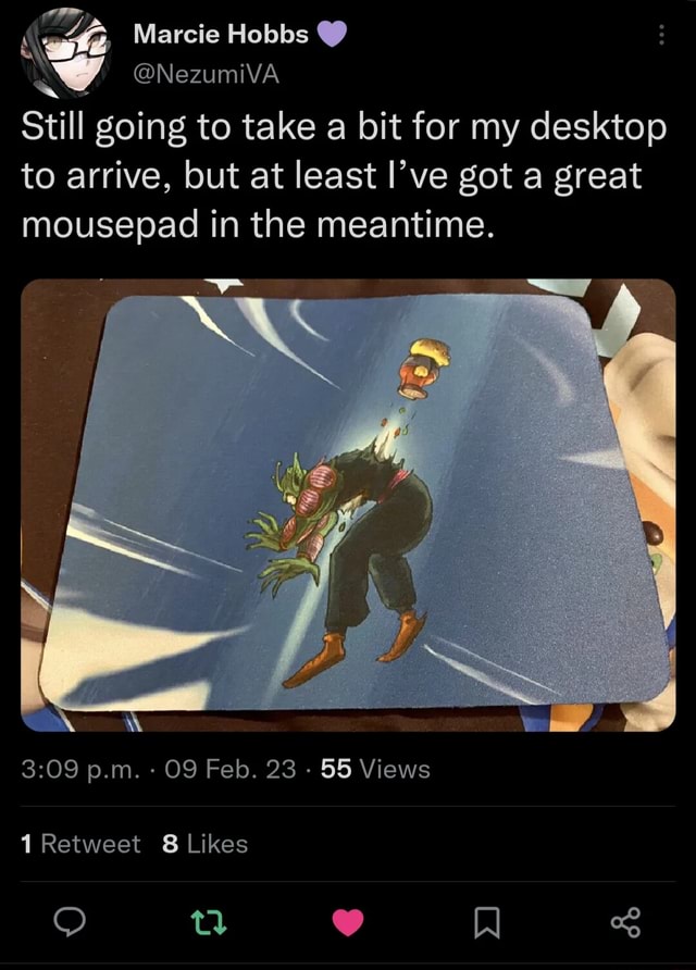 Marcie Hobbs @NezumiVA Still going to take a bit for my desktop to ...