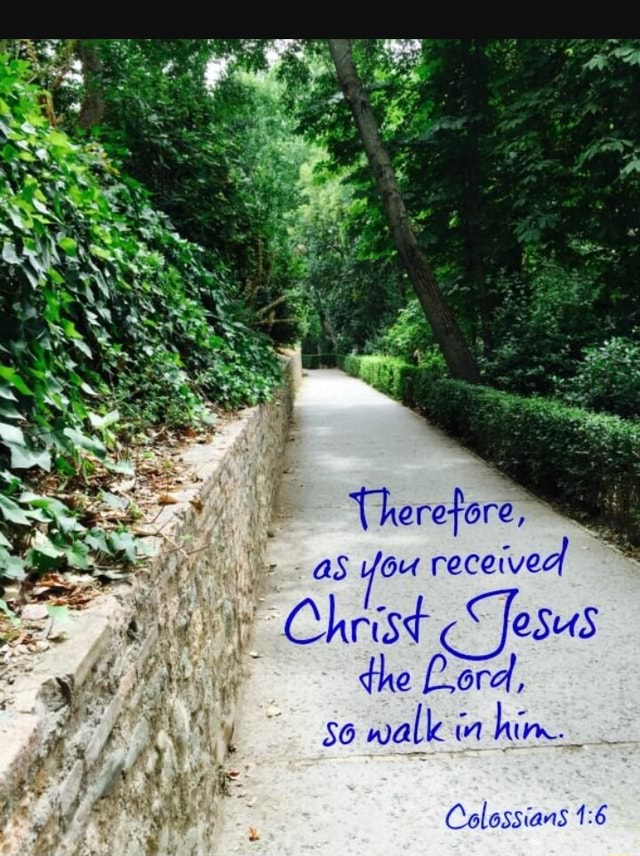 The refo re, received the .ord, walk in him. Colossians 1.6 - iFunny