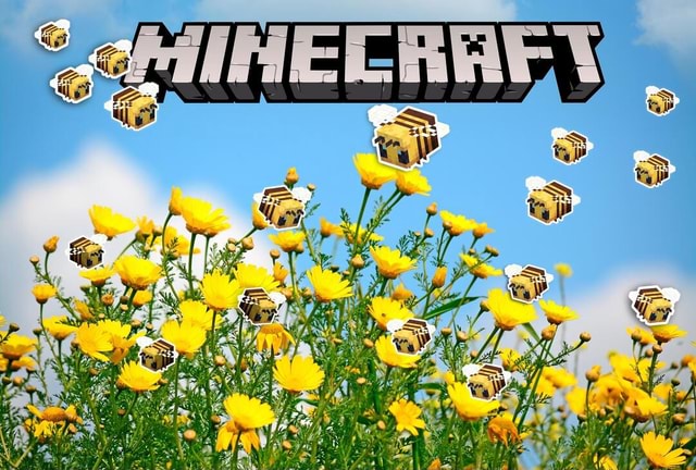 Some Minecraft Bee's wallpapers that I've done when I was tired - iFunny