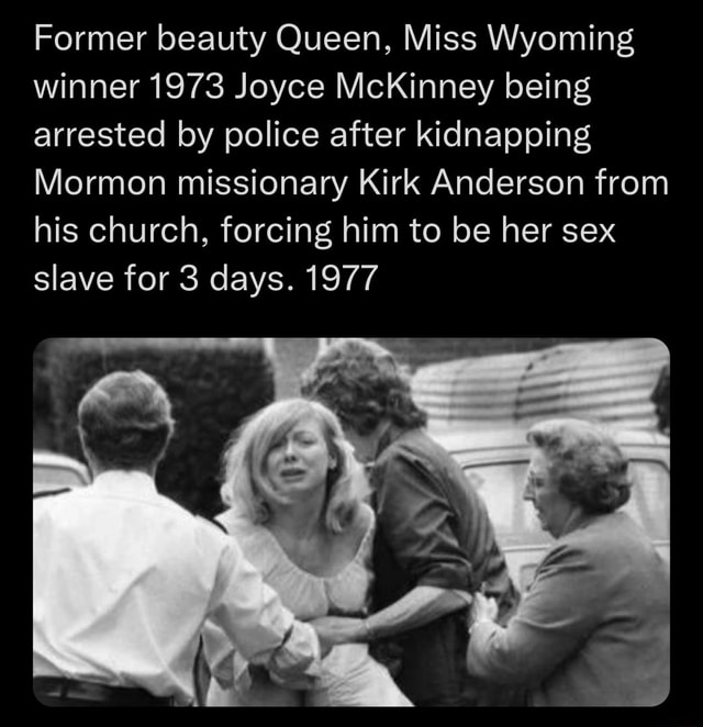 Former beauty Queen, Miss Wyoming winner 1973 Joyce McKinney being ...
