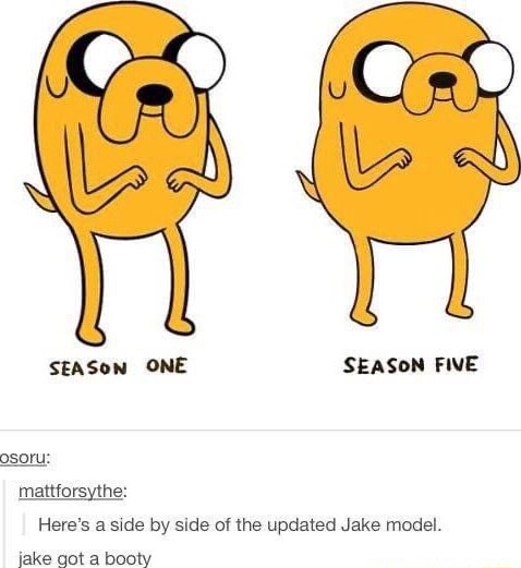 SEASON ONE SEASON FINE mattforsythe: Here's a side by side of the ...