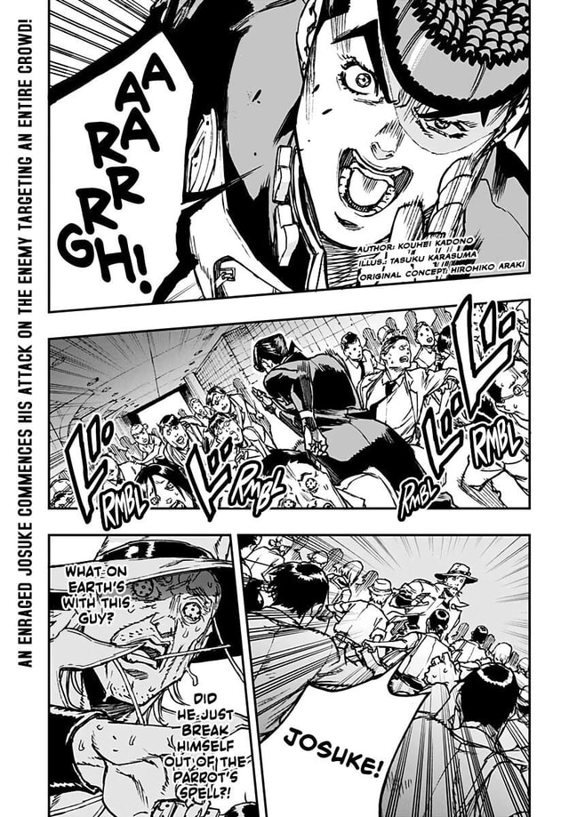 ENRAGED JOSUKE COMMENCES HIS ATTACK ON TARGETING ENTIRE CROWD! AN THE ...