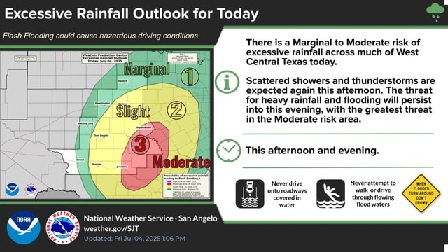 Excessive Rainfall Outlook for Today Flash Flooding could cause ...