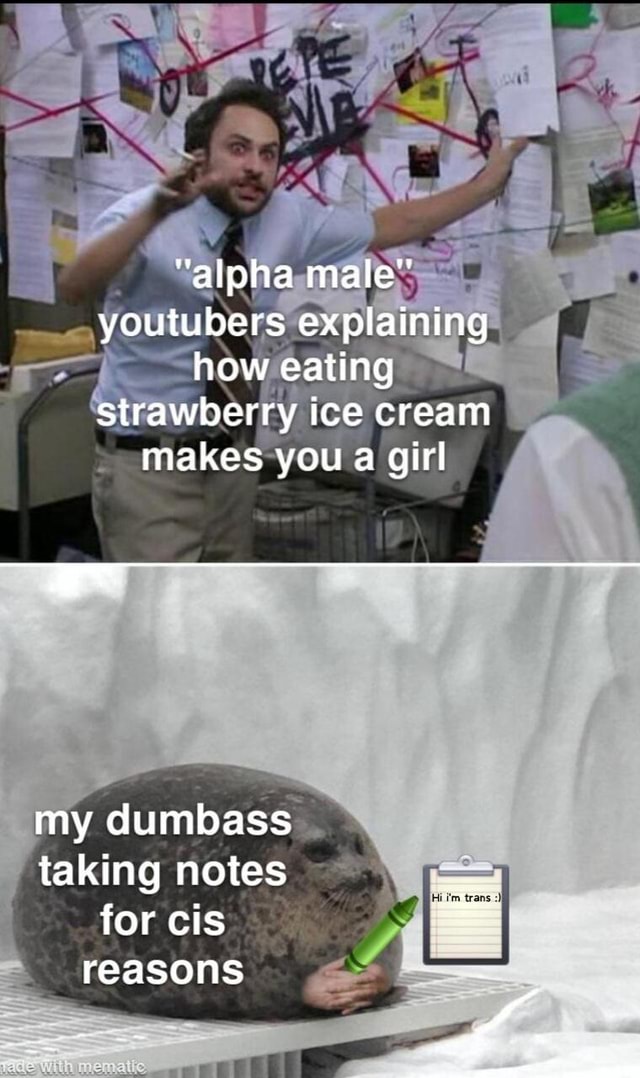 Eggirl - "alpha male" youtubers explaining how eating Strawberry ice ...