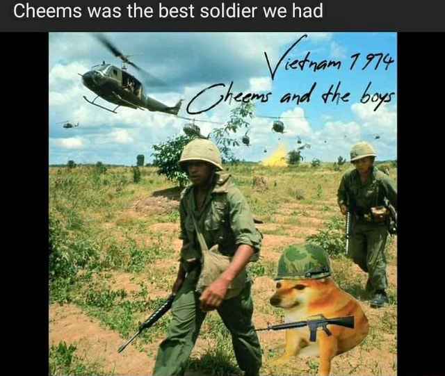 Cheems was the best soldier we had SS 791% and the by - iFunny