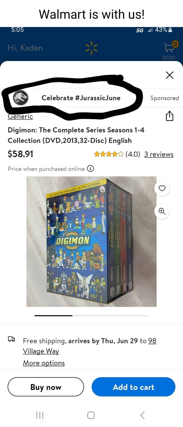 Walmart is with us! all Hi, Kaden Celebrate #JurassicJune Sponsored ...