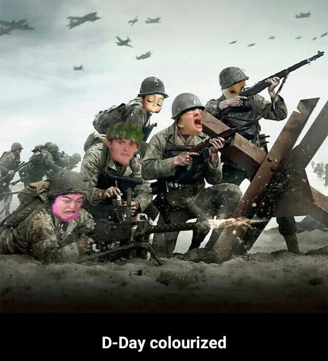 D-Day colourized - D-Day colourized - iFunny