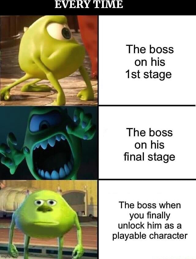 EVERY TIME The boss on his stage The boss on his final stage The boss ...