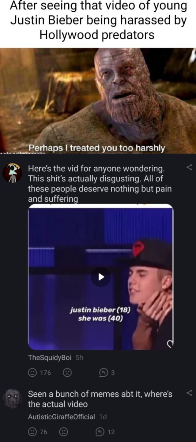 After seeing that video of young Justin Bieber being harassed by ...