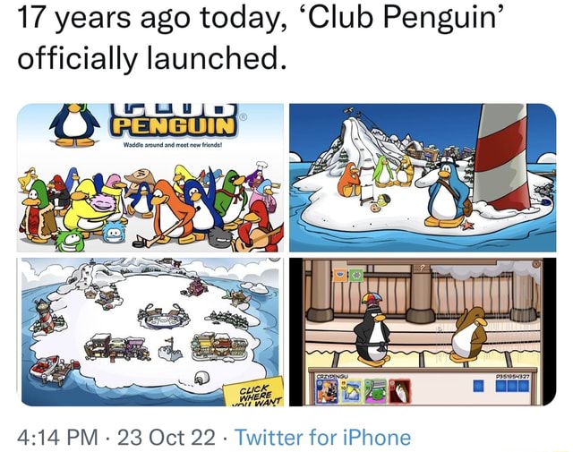 17 years ago today, 'Club Penguin' officially launched. Waddle around ...