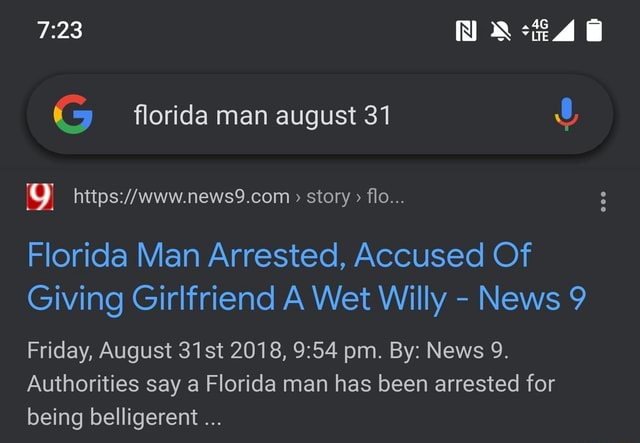 Florida man august 31 Y story flo... Florida Man Arrested, Accused Of ...