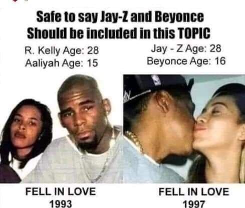 Safe to say Jay-2 and Beyonce Should be included in this TOPIC R. Kelly ...