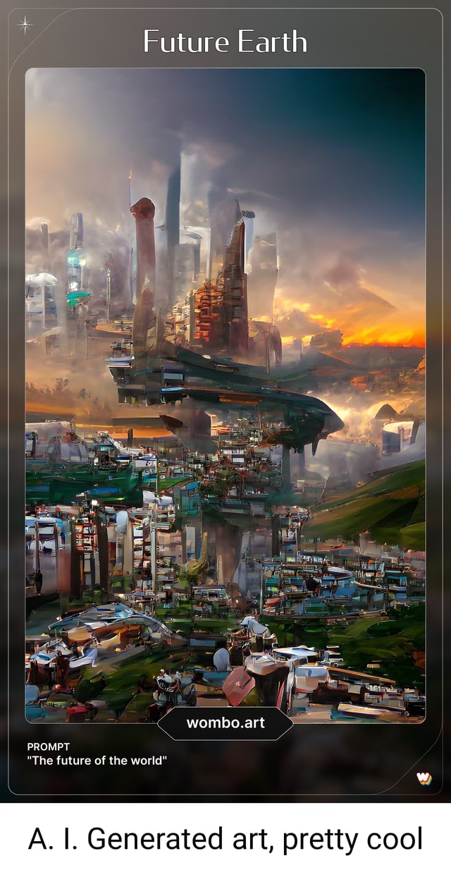 Future Earth PROMPT "The future of the world" wombo.art A. I. Generated ...