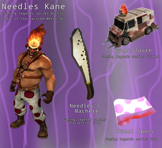 Needles Kane Gaming legends series Outfit Part of the Twisted Metal Set ...