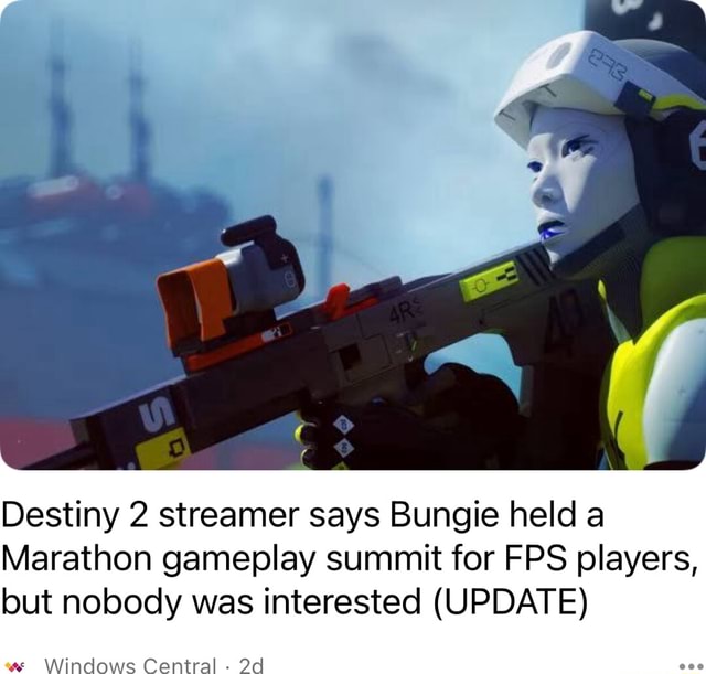 Destiny 2 streamer says Bungie held a Marathon gameplay summit for FPS ...