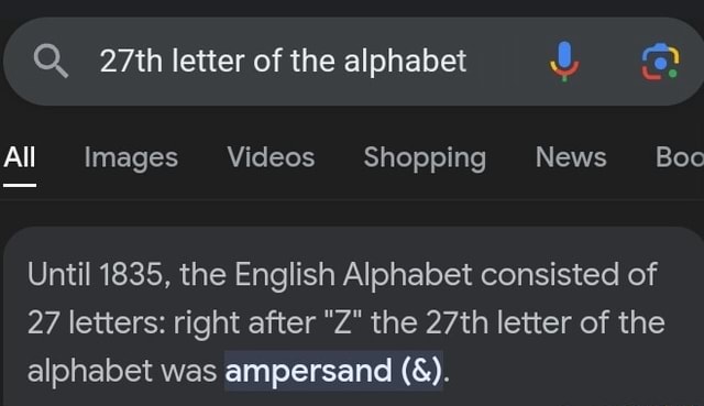Q. 27th letter of the alphabet All Images Videos Shopping News Boc ...