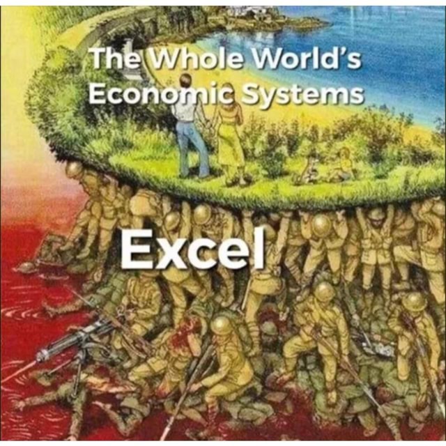 Pretty much #memes #excelmemes #finance - The Whole World s Economic ...