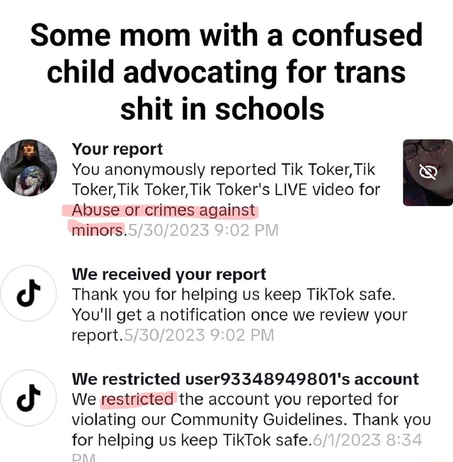 Some mom with a confused child advocating for trans shit in schools ...