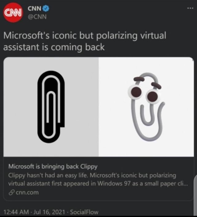 CNN Microsoft's iconic but polarizing virtual assistant is coming back ...
